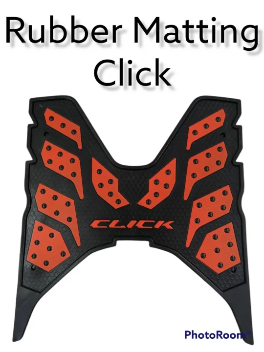 Rubber Matting Click 125i/150i Scooter NEW orange color honda size 17 ...