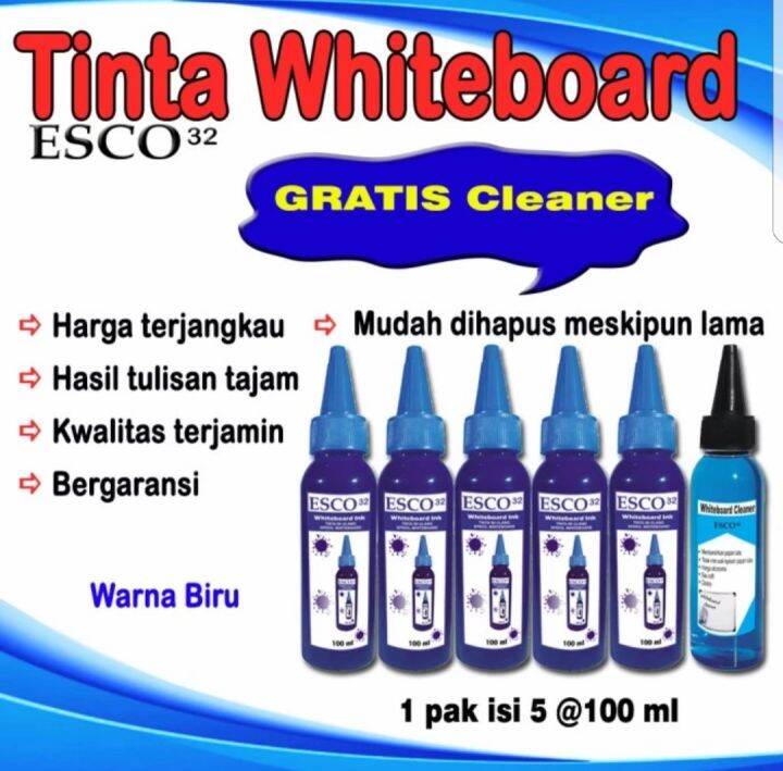 tinta whiteboard papan tulis biru pack 100ml | Lazada Indonesia