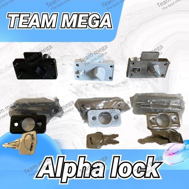 Alpha lock for aluminum screen door silver/black/white | Lazada PH