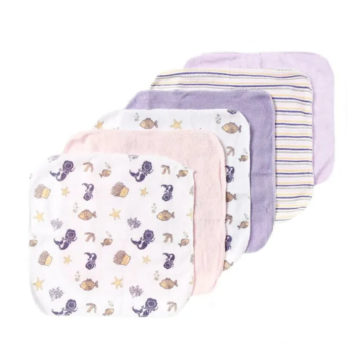 BLOOM 6-Piece Colored Wash Cloth | Lazada PH