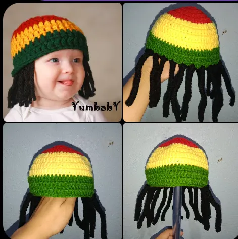 crochet Rasta bonnet with dreadlocks | Lazada PH