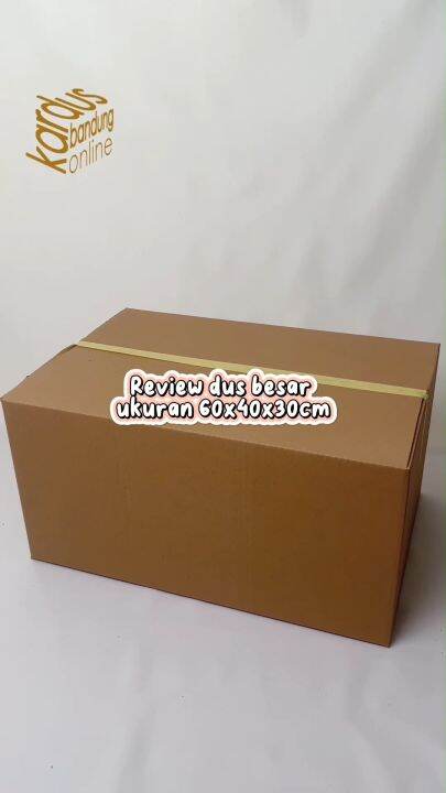 Kardus Box Kotak Dus Packing Jumbo Besar Polos Murah Uk 60x40x30 cm C ...