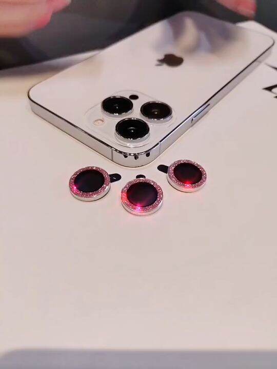 LANTOM Screen Protection 1 Set Sparkling Diamond Camera Lens Protector ...
