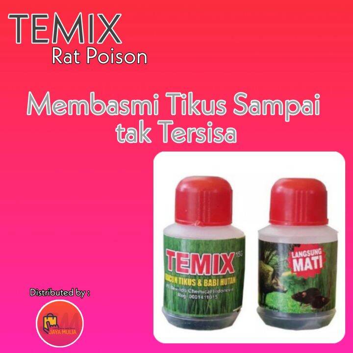 25 pcs TEMIX BOTOL | TEMIK KEMASAN BOTOL | TEMIK RACUN TIKUS DAN BABI ...