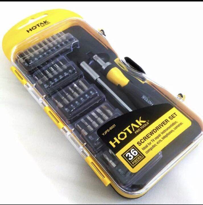 HOTAK PRO TOOL Screwdriver Set 36 Pcs. ชุดไขควงแบบพกพา เซ็ท 36 ชิ้น ...