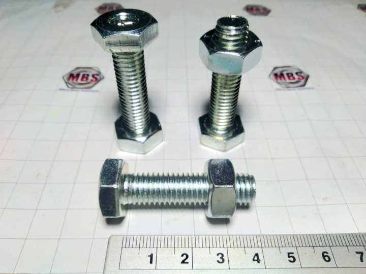 Baut M10 x 40 Putih / Baut M10 x 40 Galvanis / BMP M10 x 40 Kunci 17 Panjang 4 cm | Lazada Indonesia