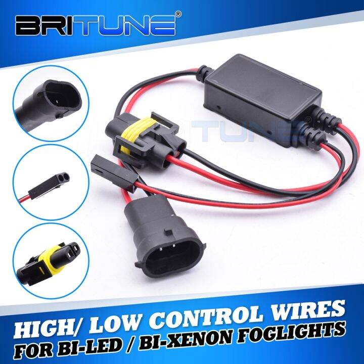 H11 Fog Lamp High Low Controller Wiring Control Cable For Bi-Xenon Bi ...
