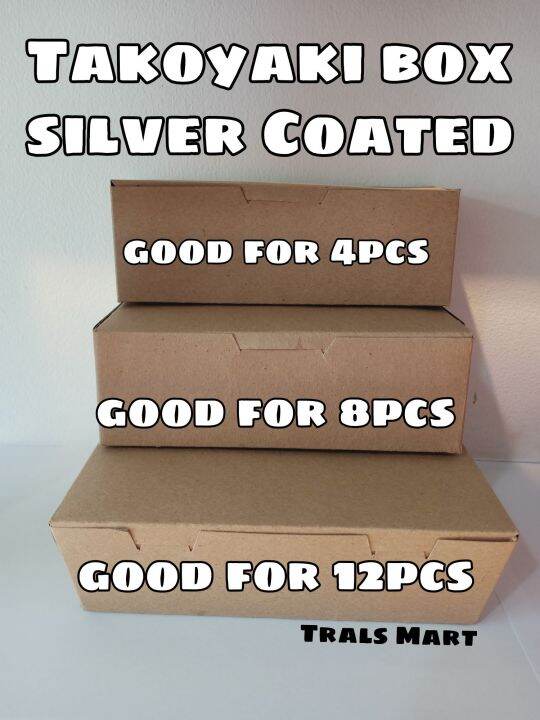 Takoyaki Box (Silver inside) | Lazada PH