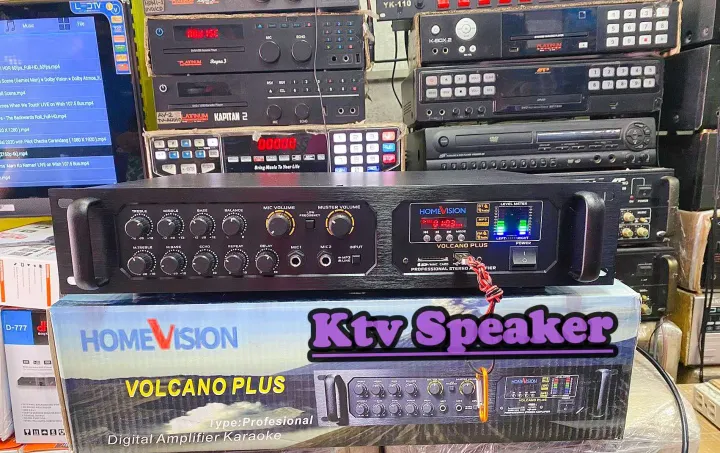 HOMEVISION Volcano Plus 1300watts FM BLUETOOTH Stereo karaoke power amplifier Mixing Amplifier ...