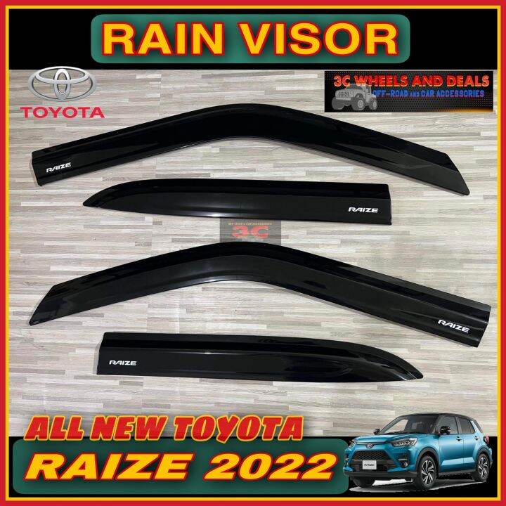 TOYOTA RAIZE 2022 RAIN VISOR (raize accessories) | Lazada PH