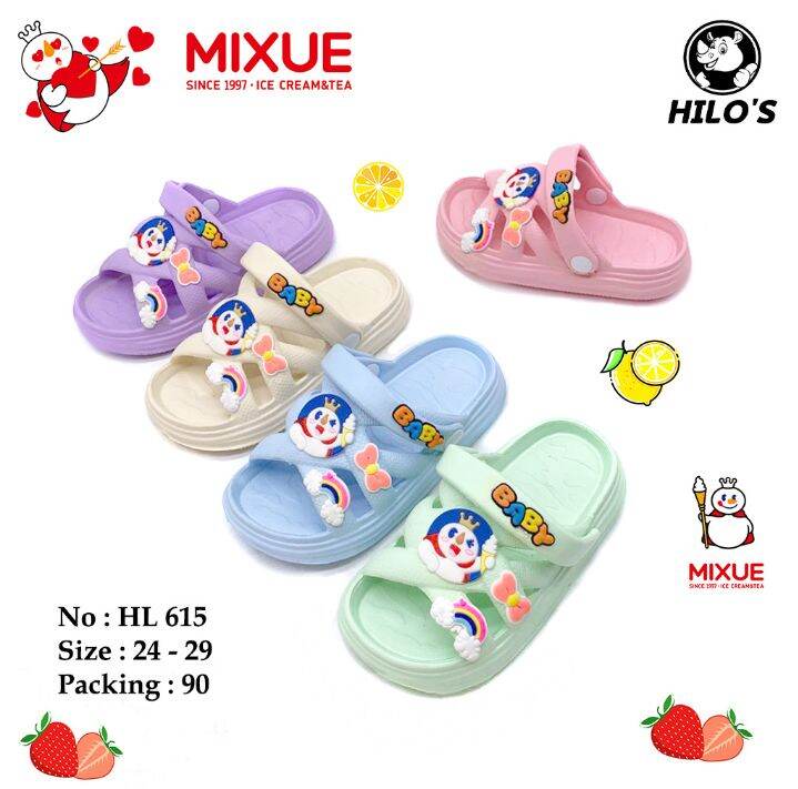 SENDAL VIRAL MIXUE ANAK SANDAL MIXUE TALI BELAKANG SANDAL JELLY MIXUE ...