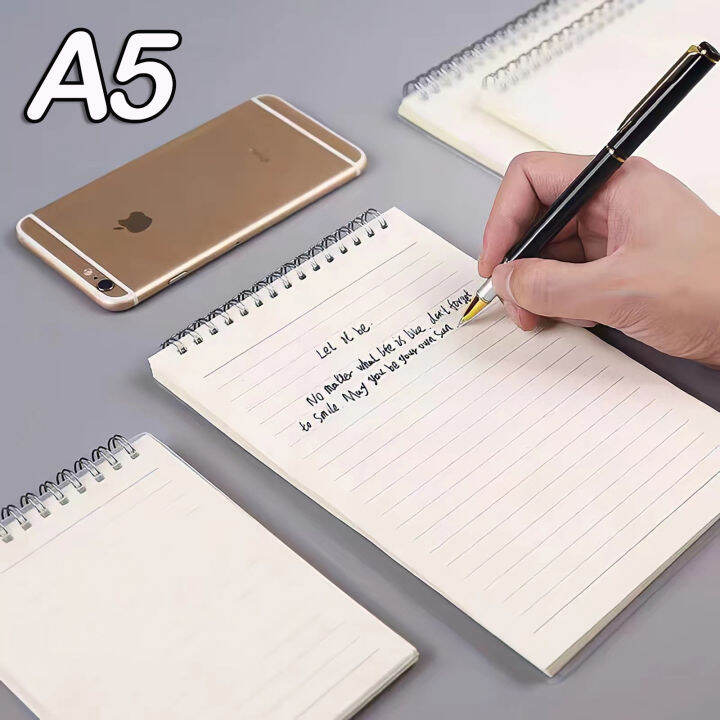 Spiral Notebook Coil Notebook A5/B5 Grid Blank Line Dot Loose-Leaf Coil ...