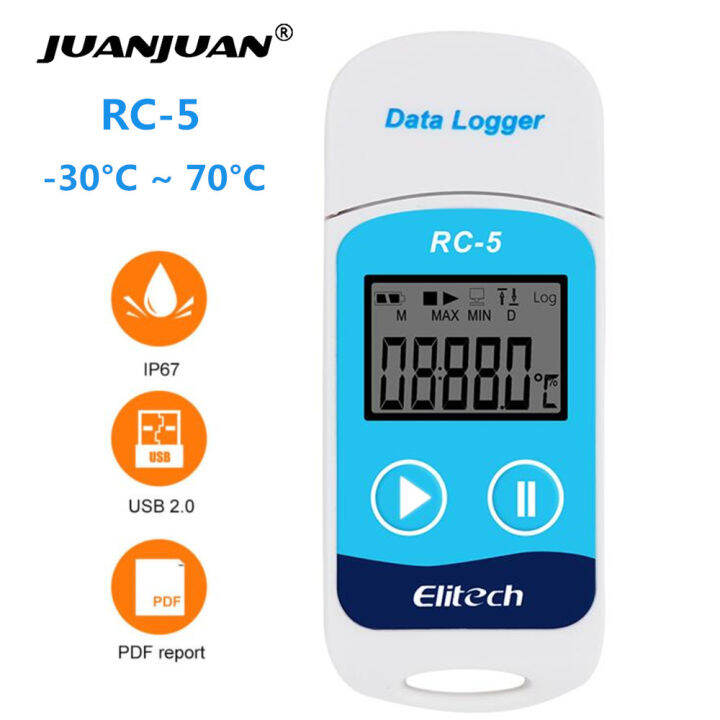 RC-5 Digital USB Temperature Data Logger Temp C/F Recorder For ... RC-5 Digital USB Temperature Data Logger Temp C/F Recorder For ...