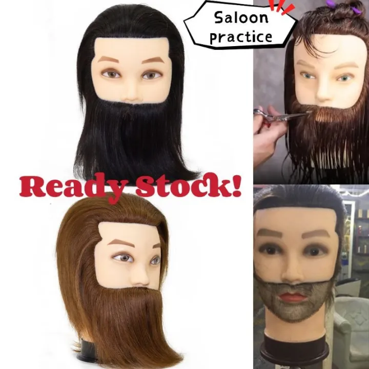 Men hair mannequin lelaki patung rambut fake hair rambut palsu male men ...