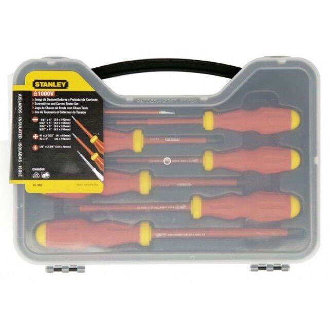 [100% ORIGINAL] STANLEY INSULATED VDE SCREWDRIVER SET 6PCS (65-980 ...