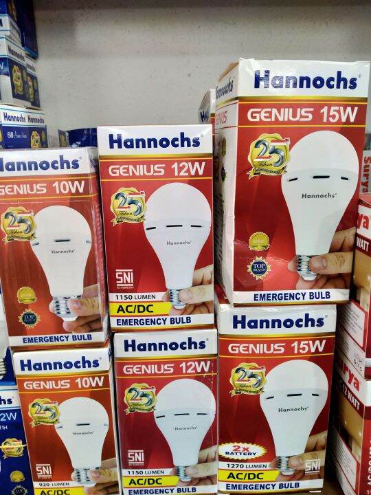 lampu emergency hanoch 10 watt/ 12 watt/ 15 watt | Lazada Indonesia