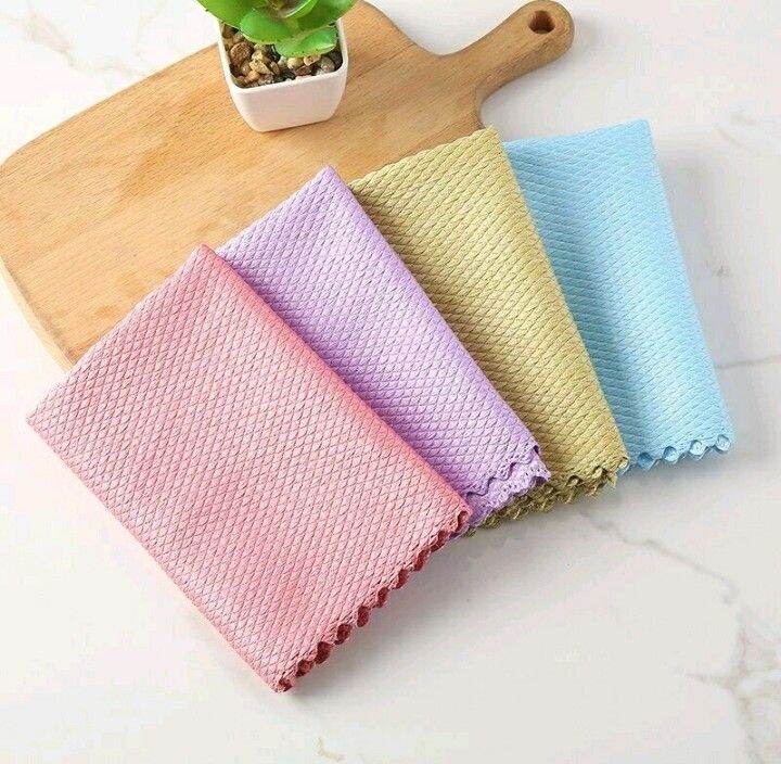 MULTI SHOPPE Per 10pcs Kain Lap Piring Gelas Kain Lap Kaca Cermin Kain Lap Kaca Mobil Ukuran ...