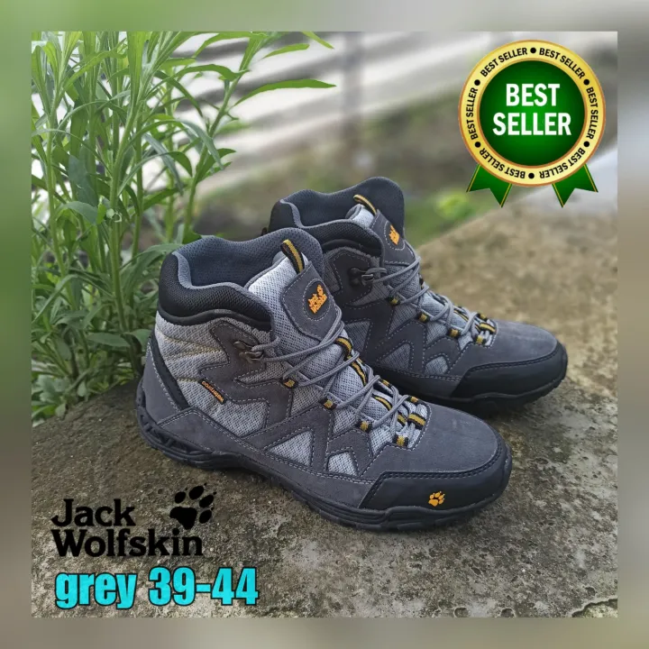 sepatu gunung jack wolfskin sepatu hiking pria waterproof | Lazada ...