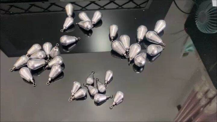 ตะกั่วดรอปช็อต Dropshotเจริก J rig เท็กซัสริก แคโรไลน่าริก ตะกั่วตกหมึก ...