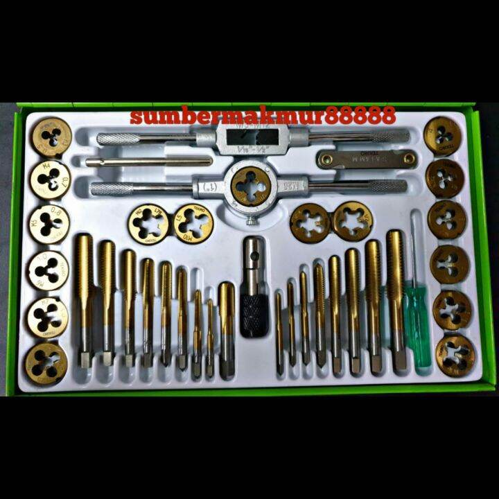 alat tap dan snai set tekiro 40 pcs / tekiro tap and die set 40 pcs ...