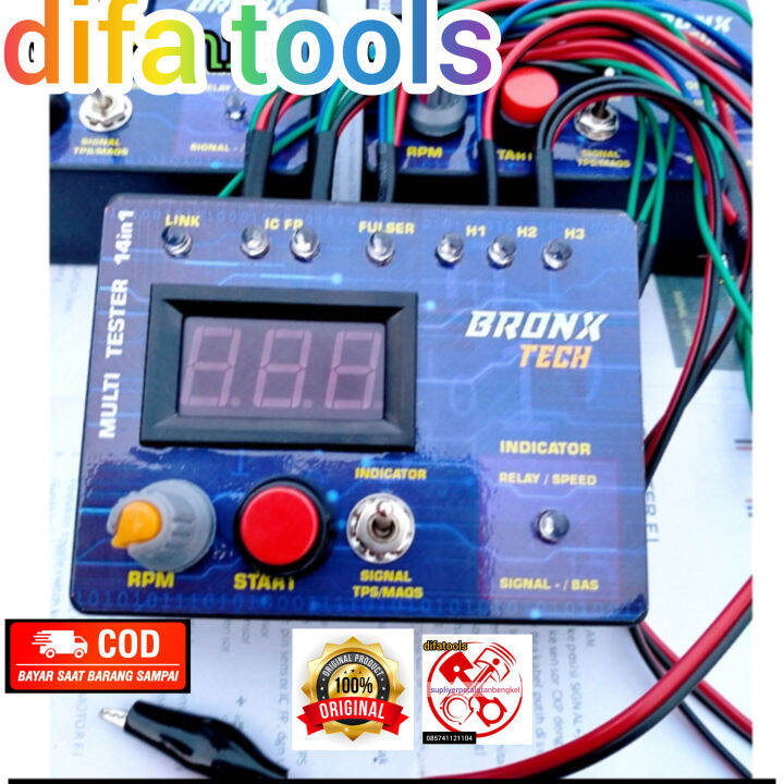 Multitester 14 fungsi Honda Yamaha cek sensor ckp cek aki cek cdi ...
