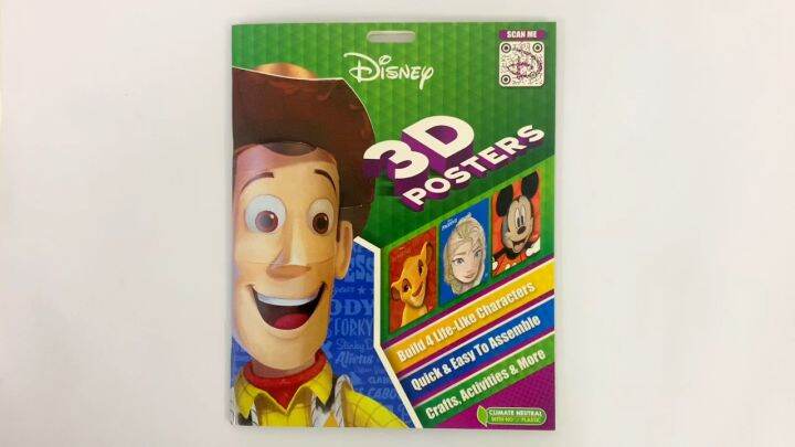 Disney Classics Pop Heads 3D Posters Activity Book For Kids to Have Fun ...