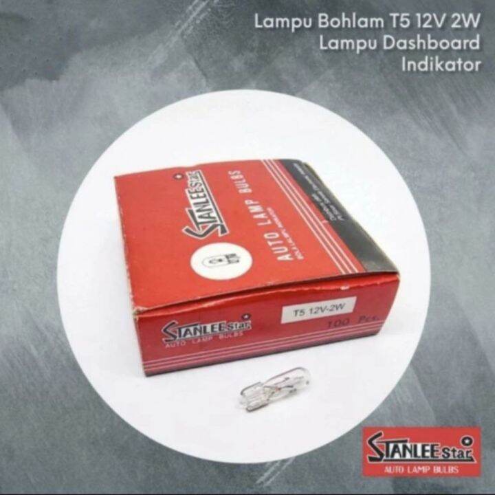 Stanlee 45 Bohlam/Lampu Dashbord/Dashboard/Spedometer T 5/T5 12V 2W ...