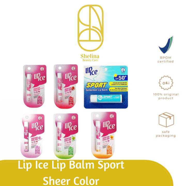 Lip Ice Lip Balm Color Sheer Sunscreen Spf 50 | Lazada Indonesia