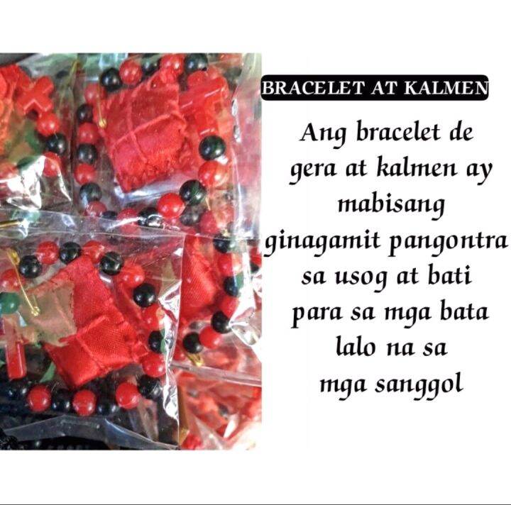 Kalmen at Bracelet Pambata-pangontra usog,bati,palipad hangin | Lazada PH