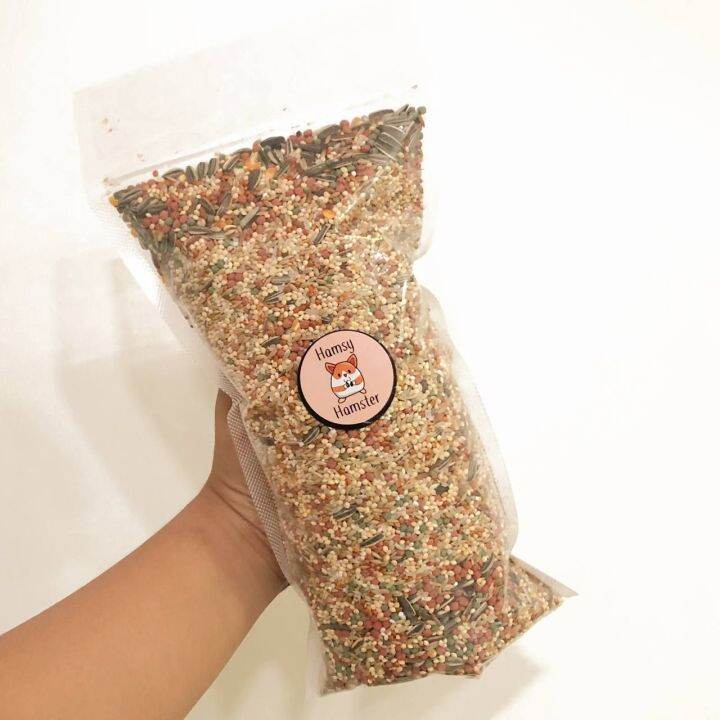 Makanan Hamster 1Kg/1 Kg Gizi Lengkap Komplit Snack Kuaci Kwaci Pakan ...