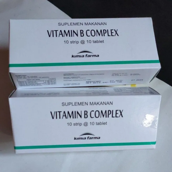 COD - 2 STRIP VITAMIN B COMPLEX - Harga Untuk 2 strip ( 20 Tablet ...