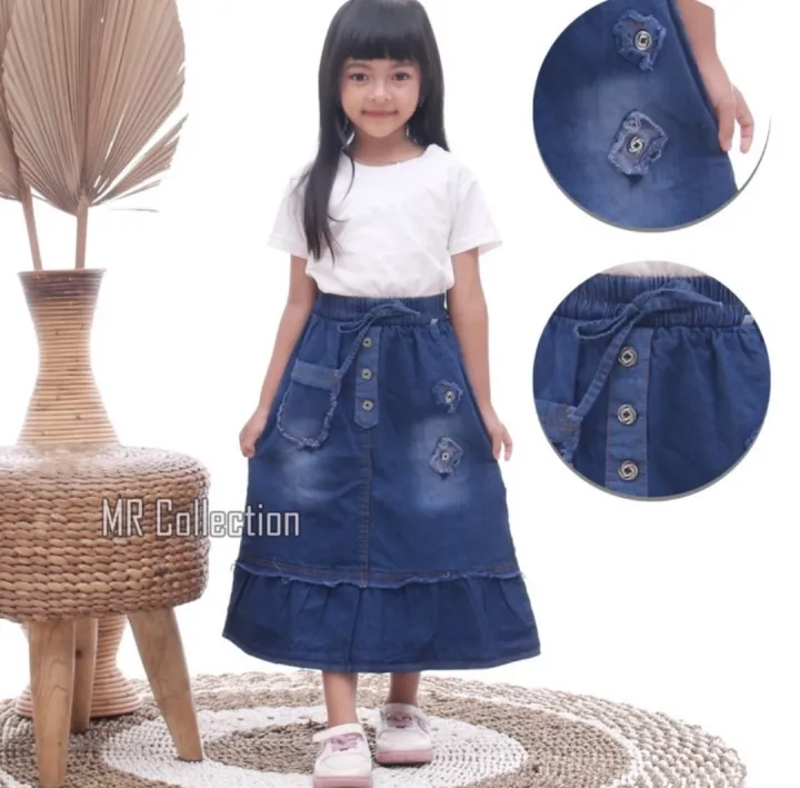 ROK JAESN ANAK2 ROK MODEL TERBARU ROK CANDA ROK JEANS ANAK USIA 4-8 ...