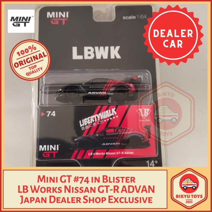 Mini GT 74 Nissan GTR R35 ADVAN LBWK Dealer Exclusive Japan MiniGT | Lazada Indonesia