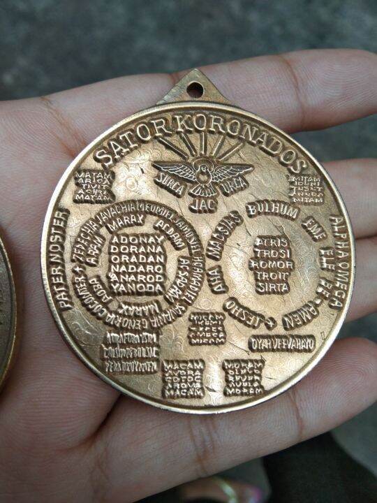 Sator Koronados Engraved Medallion for protection | Lazada PH