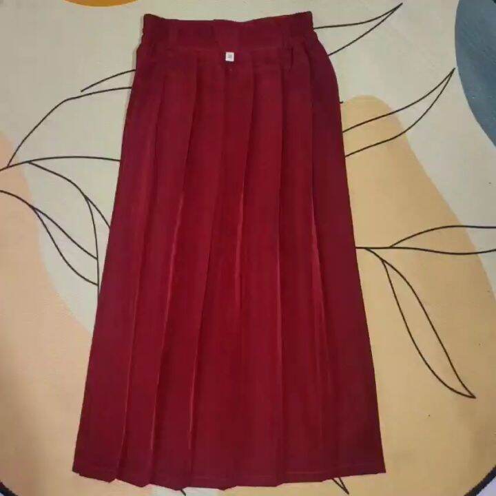 Rok Sekolah SD Rok Merah Panjang | Lazada Indonesia