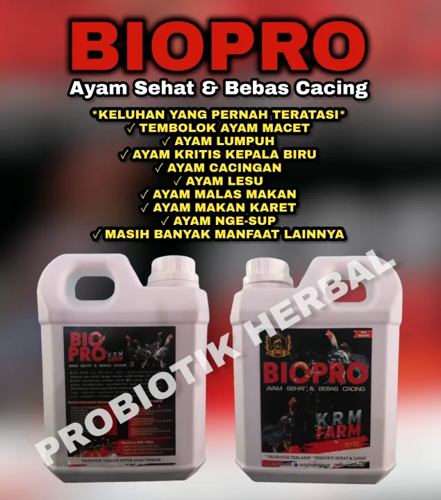 Bio Pro Probiotik Ayam~ayam sehat & bebas cacing | Lazada Indonesia