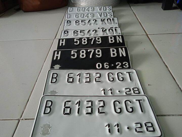 PLAT NOMER MOTOR PUTIH/PLAT MOTOR NEW | Lazada Indonesia