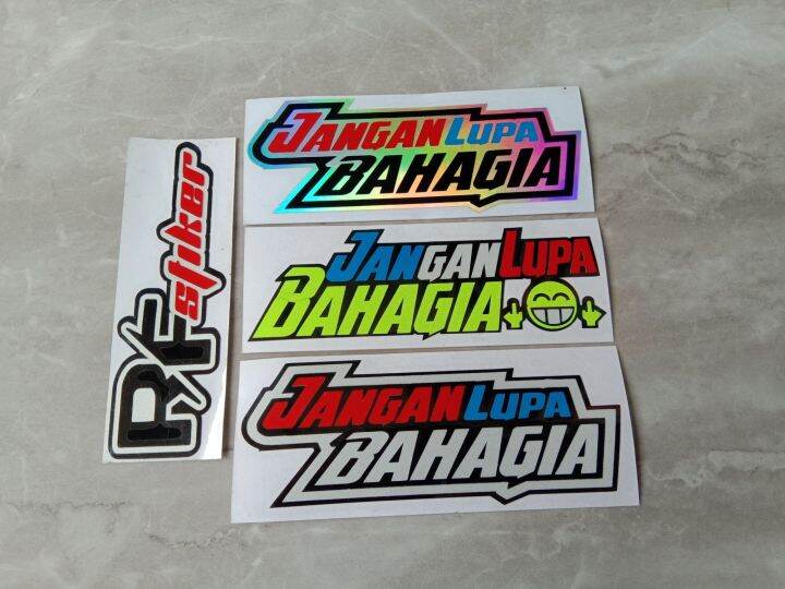 Sticker jangan lupa bahagia stiker motor viral murah | Lazada Indonesia