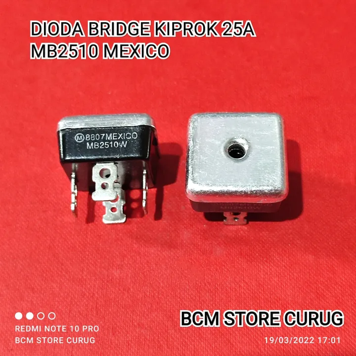 DIODA BRIDGE KIPROK 25A MB 2510 DIODE 25A 1000V MEXICO | Lazada Indonesia