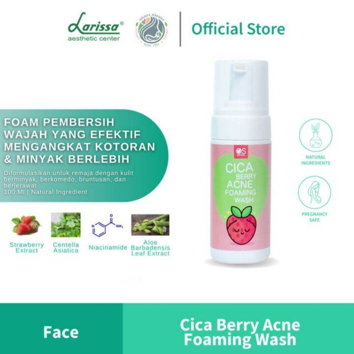 OSN OSN Cica Berry Acne Foaming Wash Larissa | Lazada Indonesia
