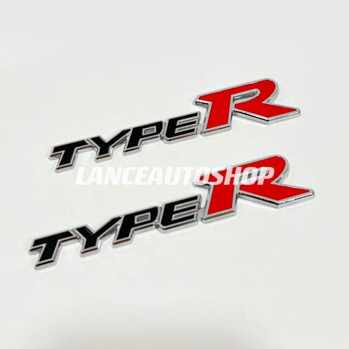 Honda Type R Logo Emblem Sticker Type R Metal Emblem Logo Sticker L ...