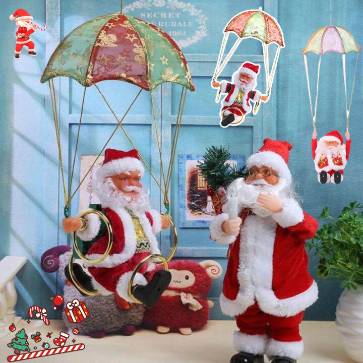 Christmas Santa Claus Parachute Electric Singing and Dancing Children’s ...