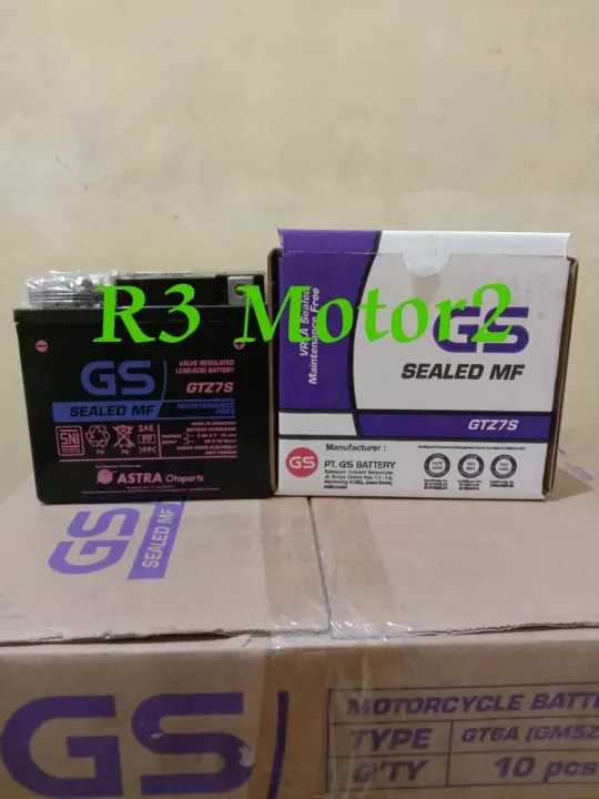 AKI Kering GS ASTRA GTZ7S MF Satria FU ORIGINAL ACCU ASTRA OTOPARTS ...