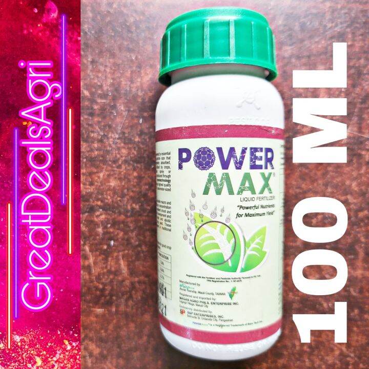 POWERMAX FOLIAR FERTILIZER (100ML) | Lazada PH