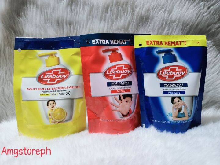 Lifebuoy Antibacterial Handwash Refill 180ml (Assorted X3) | Lazada PH