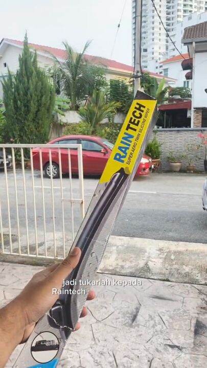 Taiwan Silicone Wiper MAZDA BT50 BT-50 2011-2019 (24/16) RAIN-TECH RAZOR HYBRID Aerodynamic Car ...