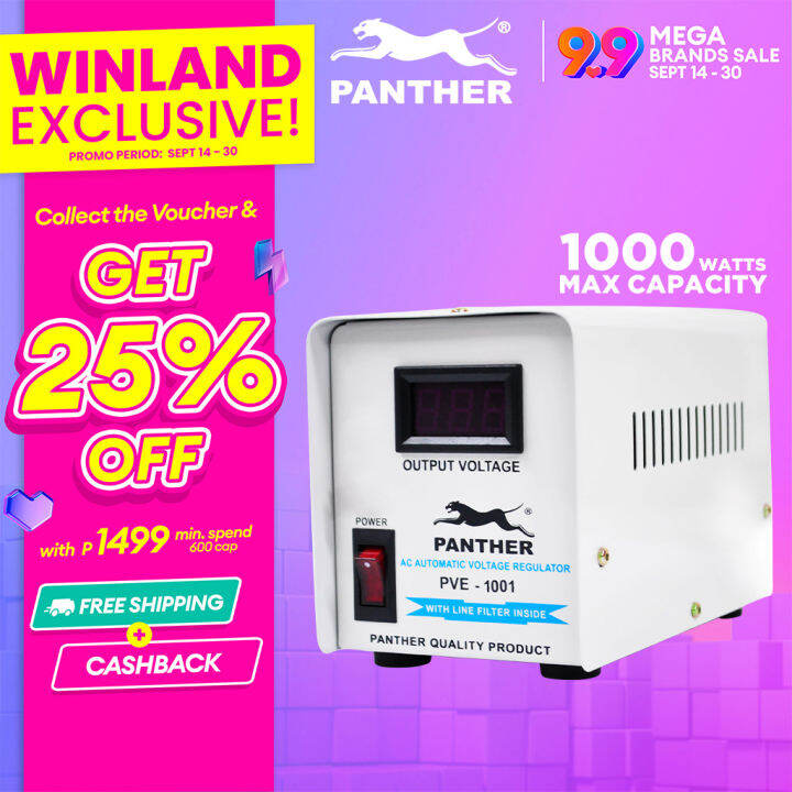 PANTHER by Winland PVE-1001 AVR Relay Type, 220V AC Output, Automatic ...