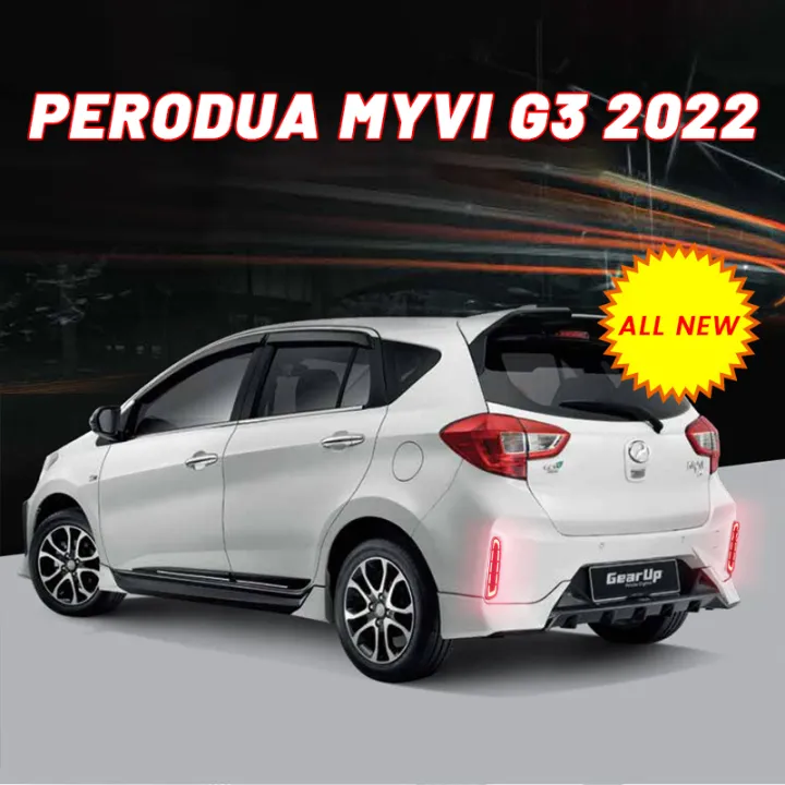 For 2022 Perodua Myvi G3 LED Light Rear Bumper Brake Light Night ...