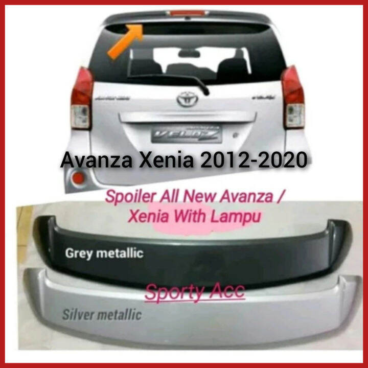 Spoiler Sayap Mobil Avanza Xenia 2012-2020 + Lampu Rem | Lazada Indonesia