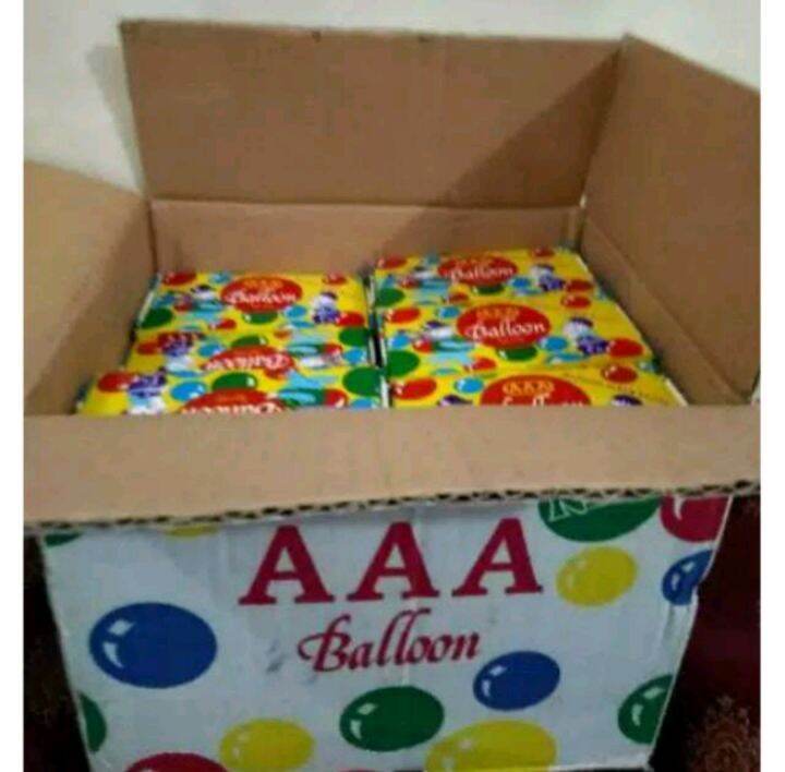 balon tiup AAA dijual perkartpn satu karton isi 60 kotak satu kotak isi ...